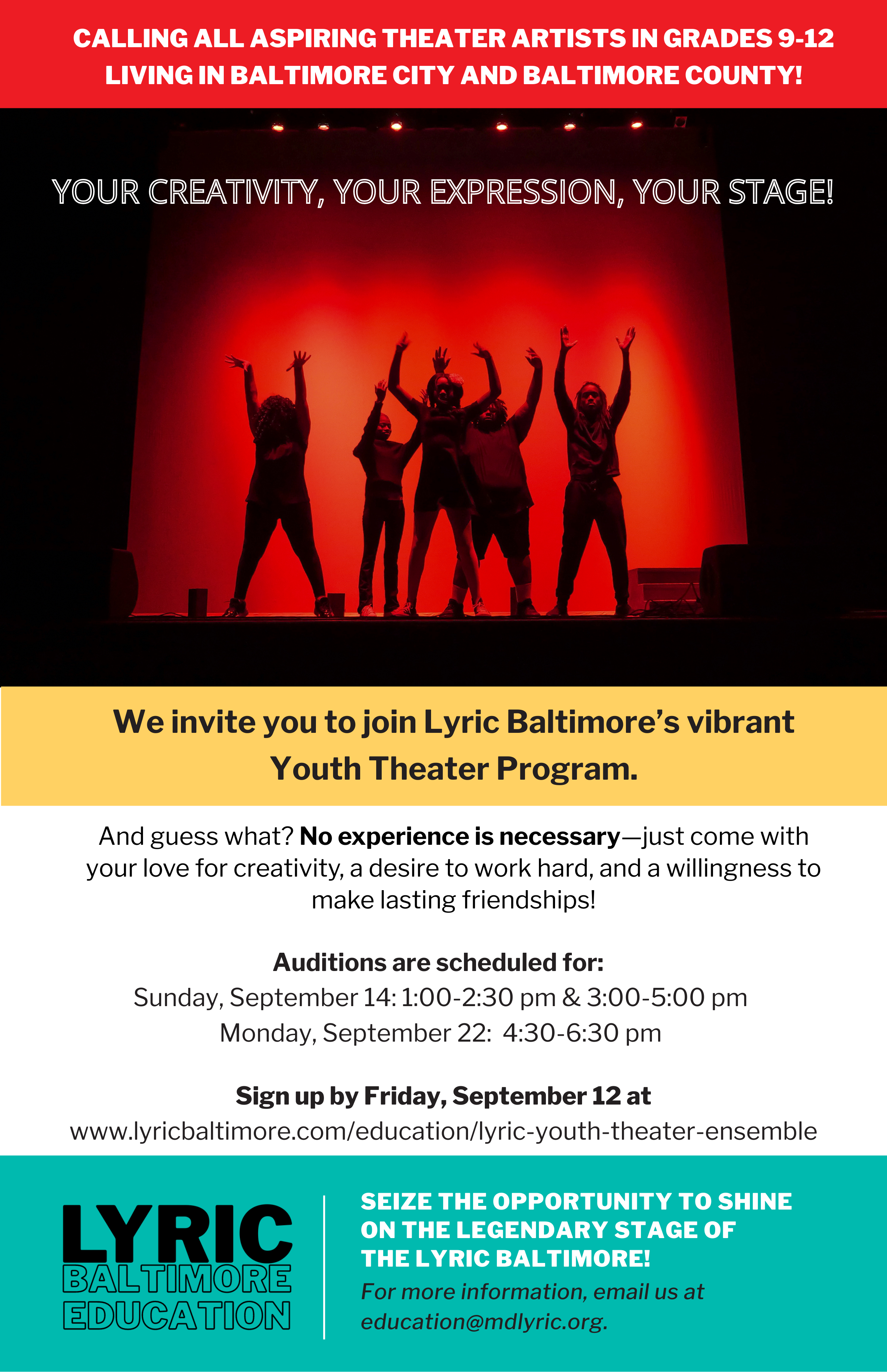 Lyric Baltimore Youth Theater | Lyric Baltimore
